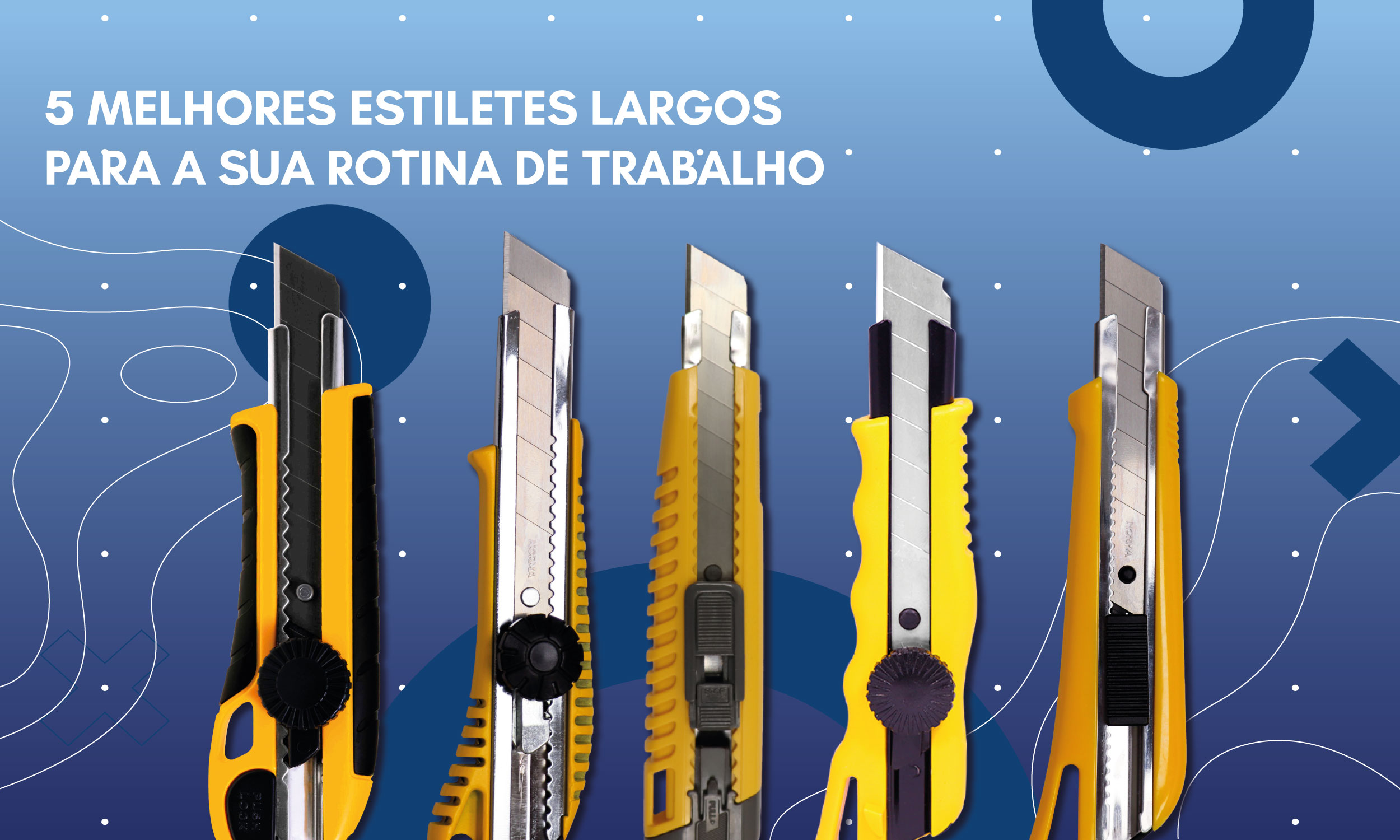 5 melhores estiletes largos para a sua rotina de trabalho
