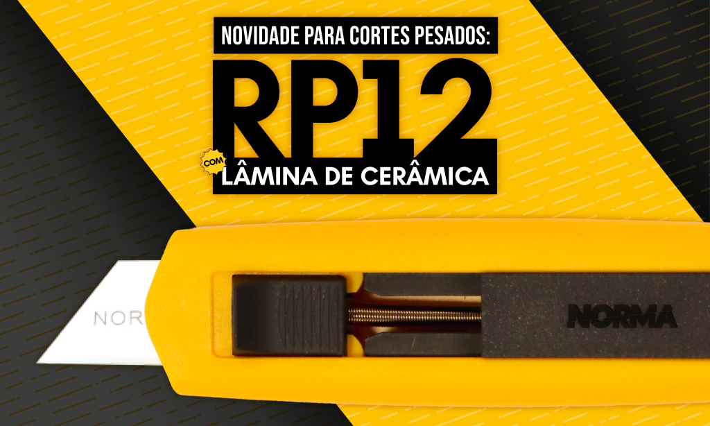 Estilete RP12 com lâmina de cerâmica – Para cortes pesados